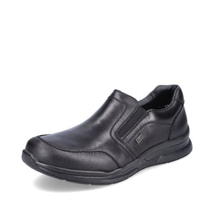 Rieker - Men's black slip-on shoe - Waterproof Membrane